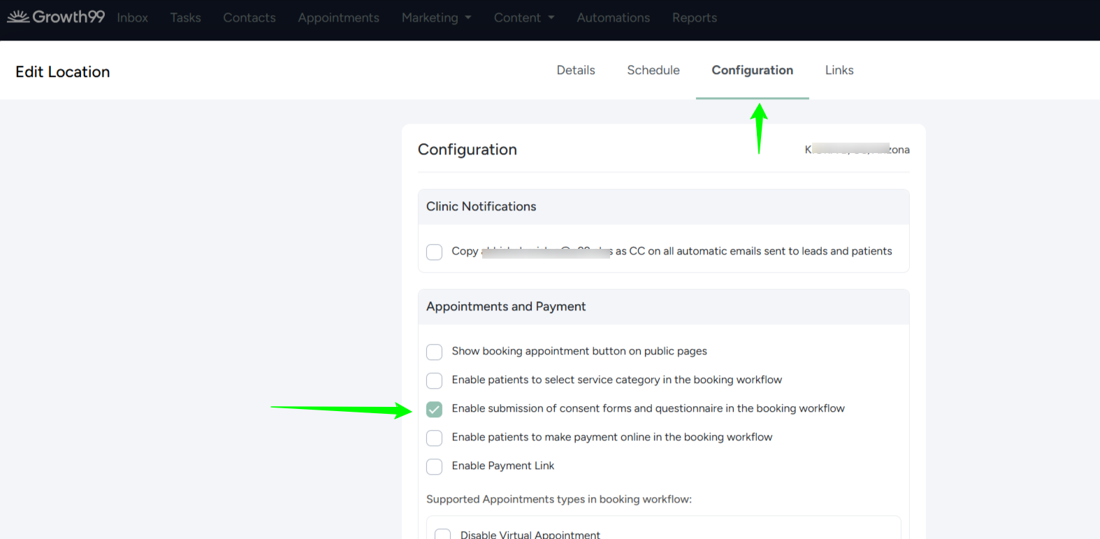 Configure Consent Forms and Questionnaires